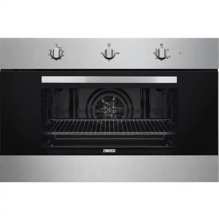 Zanussi Built-In Gas Oven With Grill, 90 cm, Stainless Steel - ZOG9990X