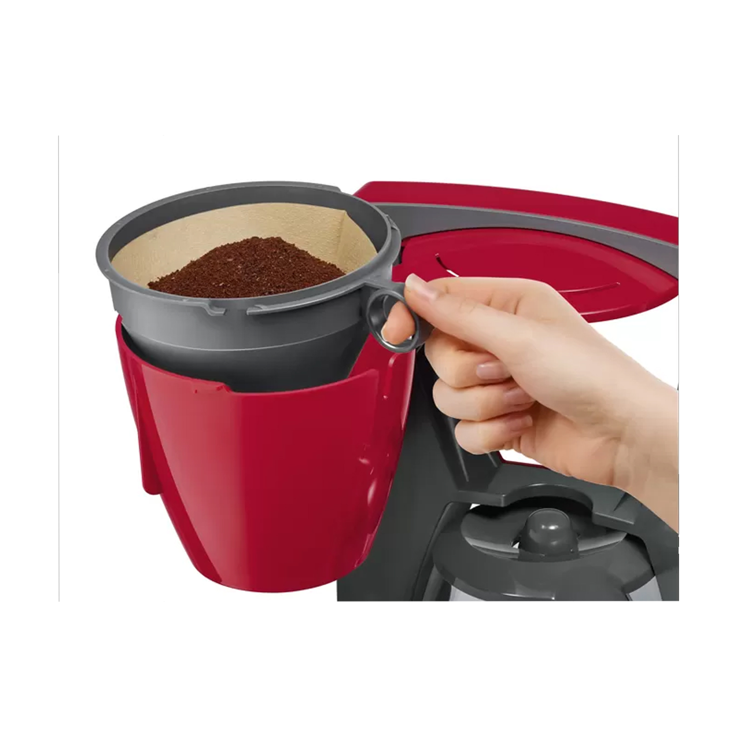 Bosch Coffee Machine, 1200 Watt, Red - TKA6A044