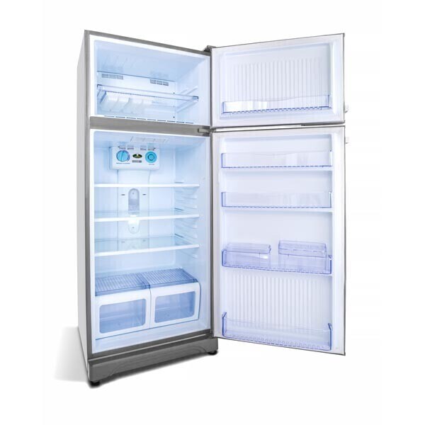 Kiriazi Refrigerator, No Frost, 370 Liters, Silver / Gold - KH370LN/3