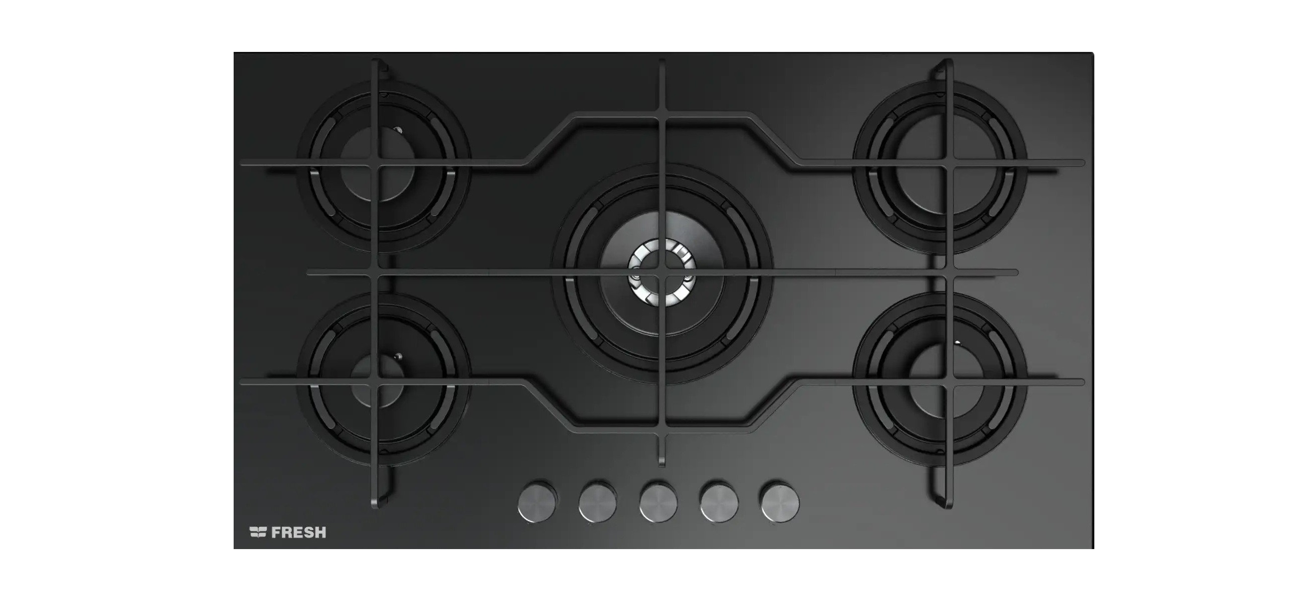 FRESH Built In Gas Cooker 5 Burners, Cast Iron, Full Safty, 90 cm ...