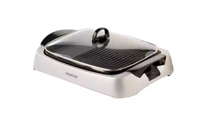 Kenwood Electric Grill, 2000 Watt, Silver - HG266